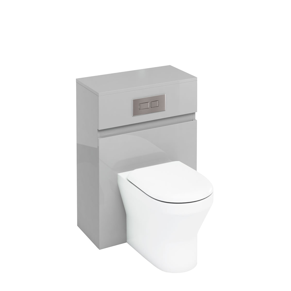 600mm back-to-wall WC cabinet with dual flush plate | BB Whitebook