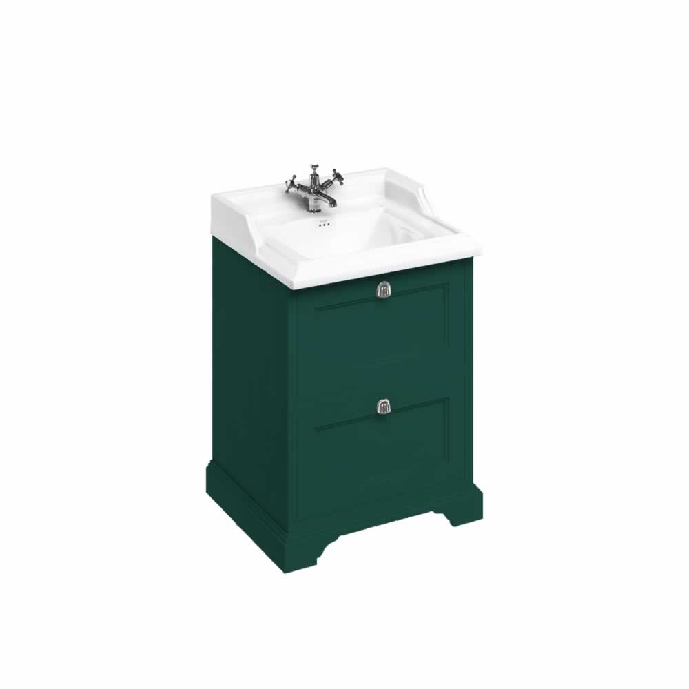 Freestanding 650 vanity unit with drawers & Classic 650 basin for ...