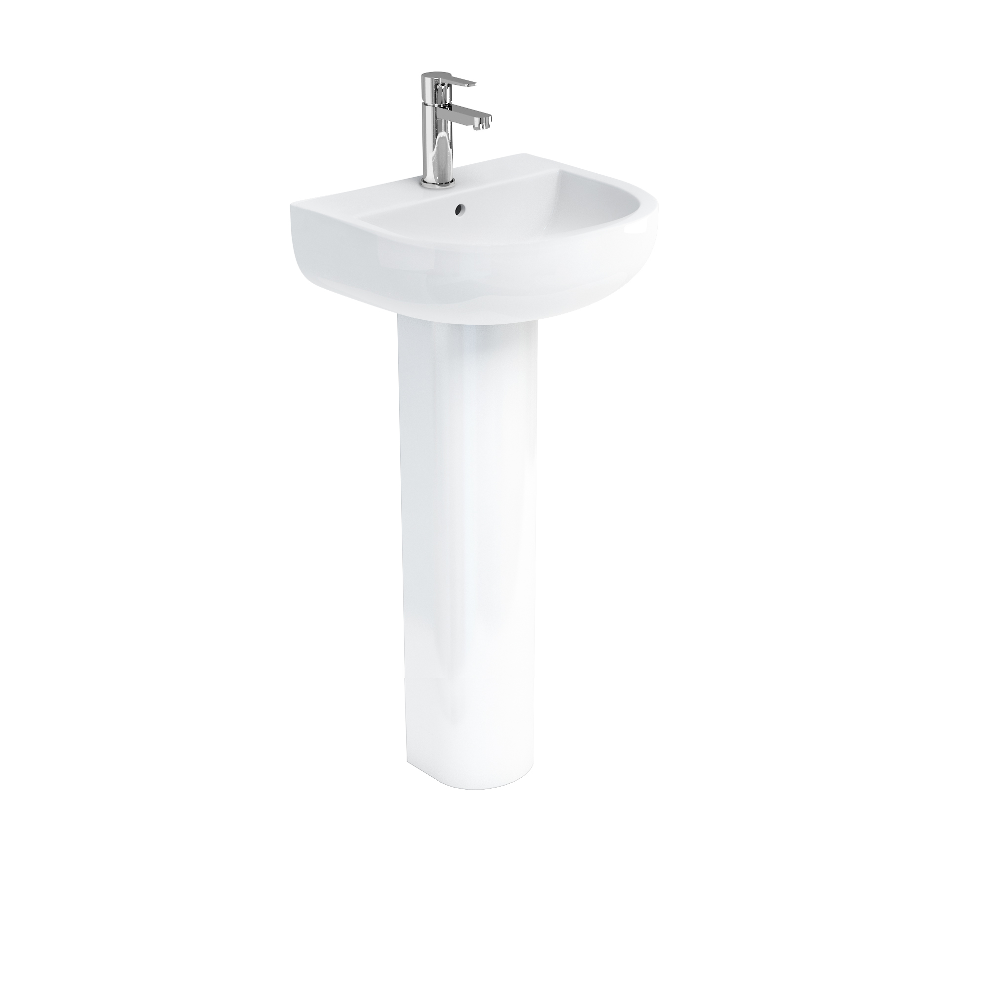 Compact 450 basin & tall pedestal | BB Whitebook