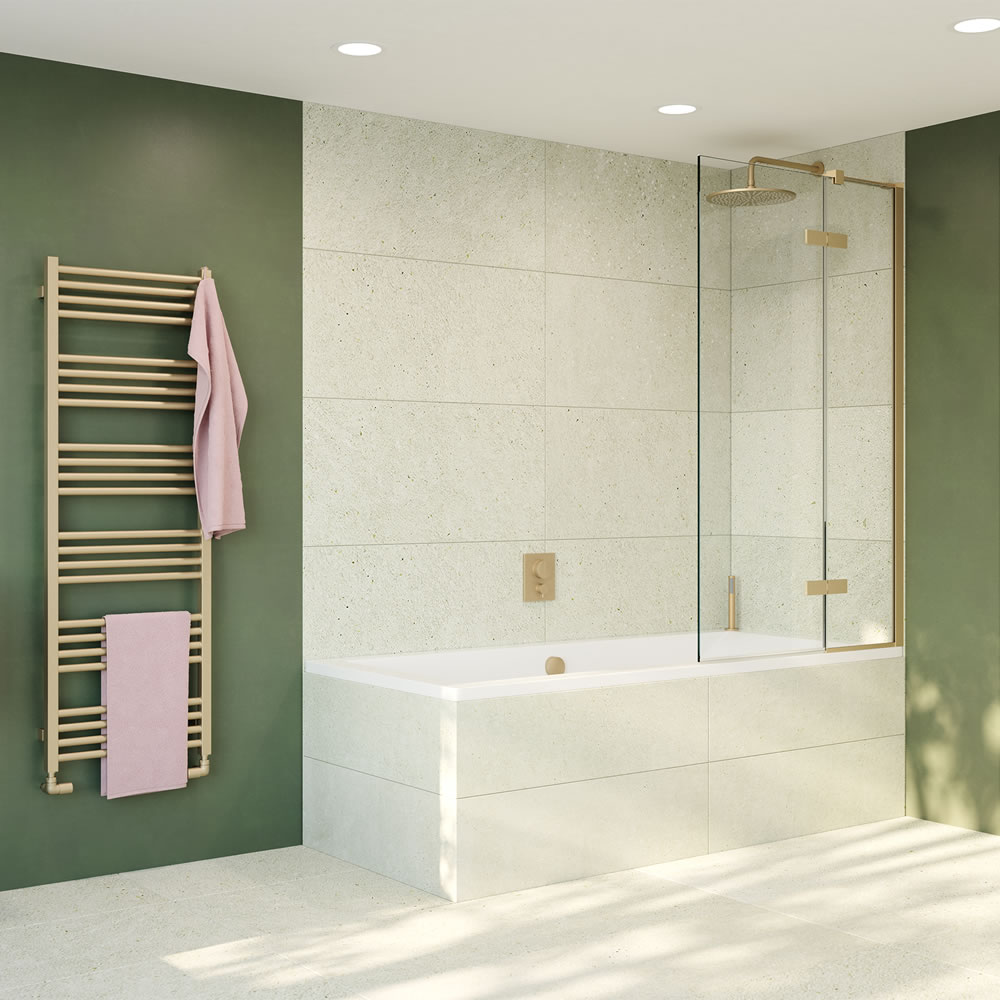 Hinged double bath screen | BB Whitebook