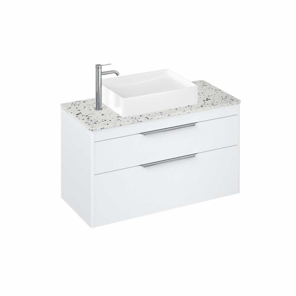Shoreditch 100cm double drawer With Worktop | BB Whitebook